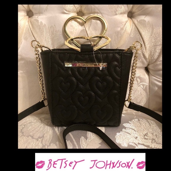 Betsey Johnson | Bags | Betsey Johnson Heart Crossbody | Poshmark